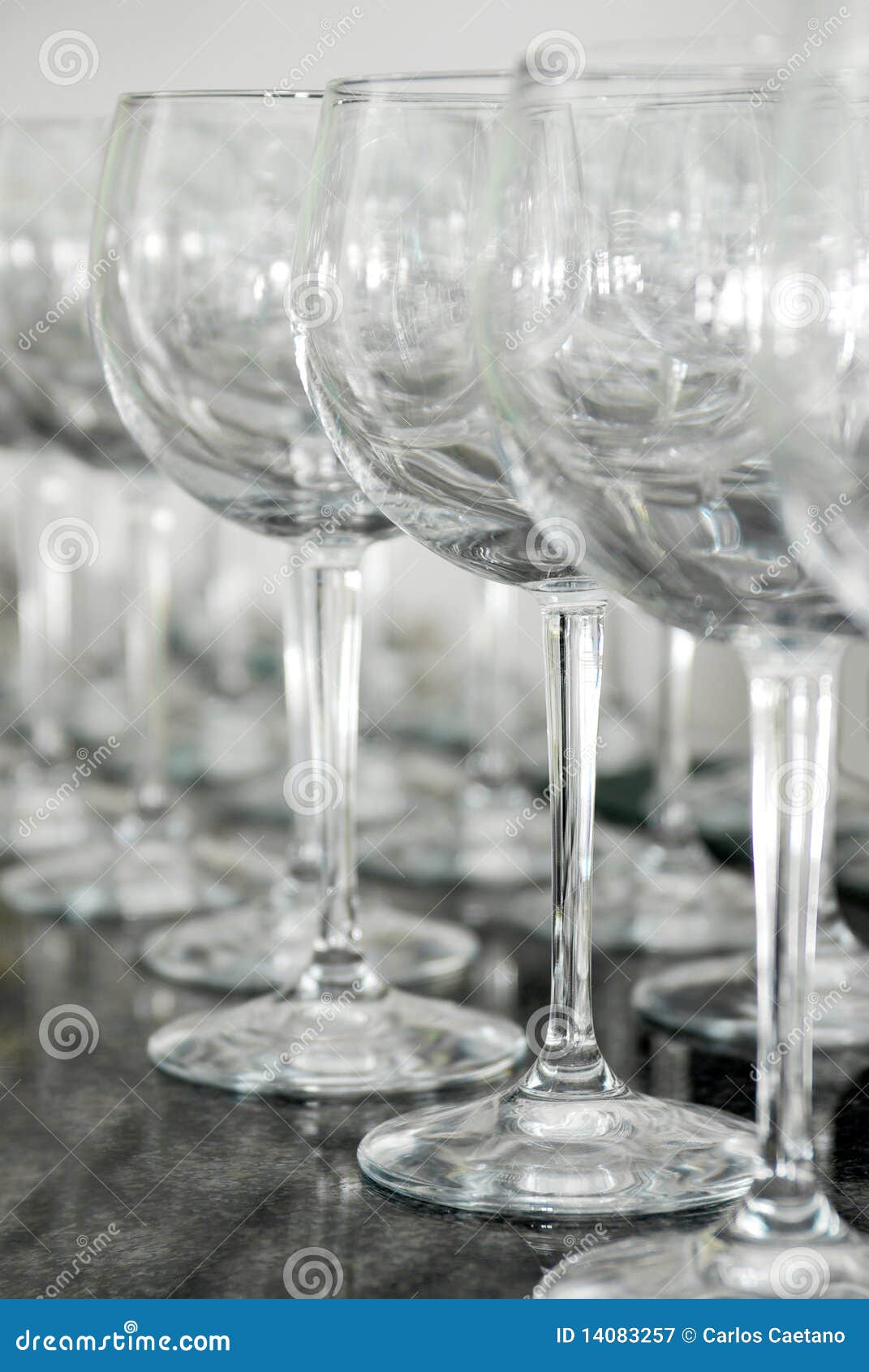 Empty Glasses stock image. Image of drink, studio, industrial - 14083257