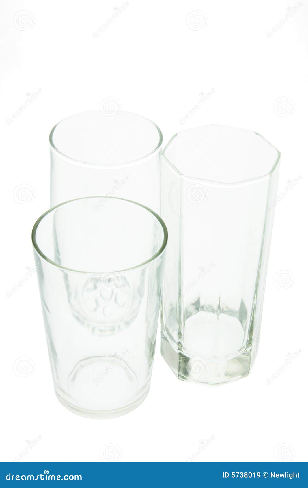 Empty Glasses stock image. Image of white, translucent - 5738019