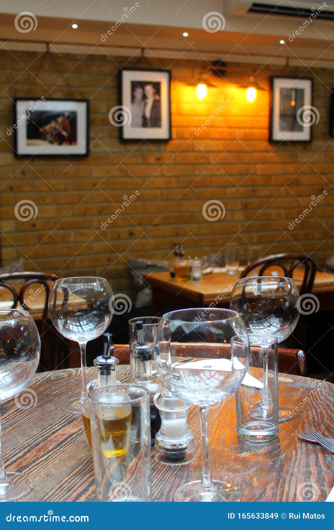 Empty glasses stock image. Image of party, event, indoors - 165633849