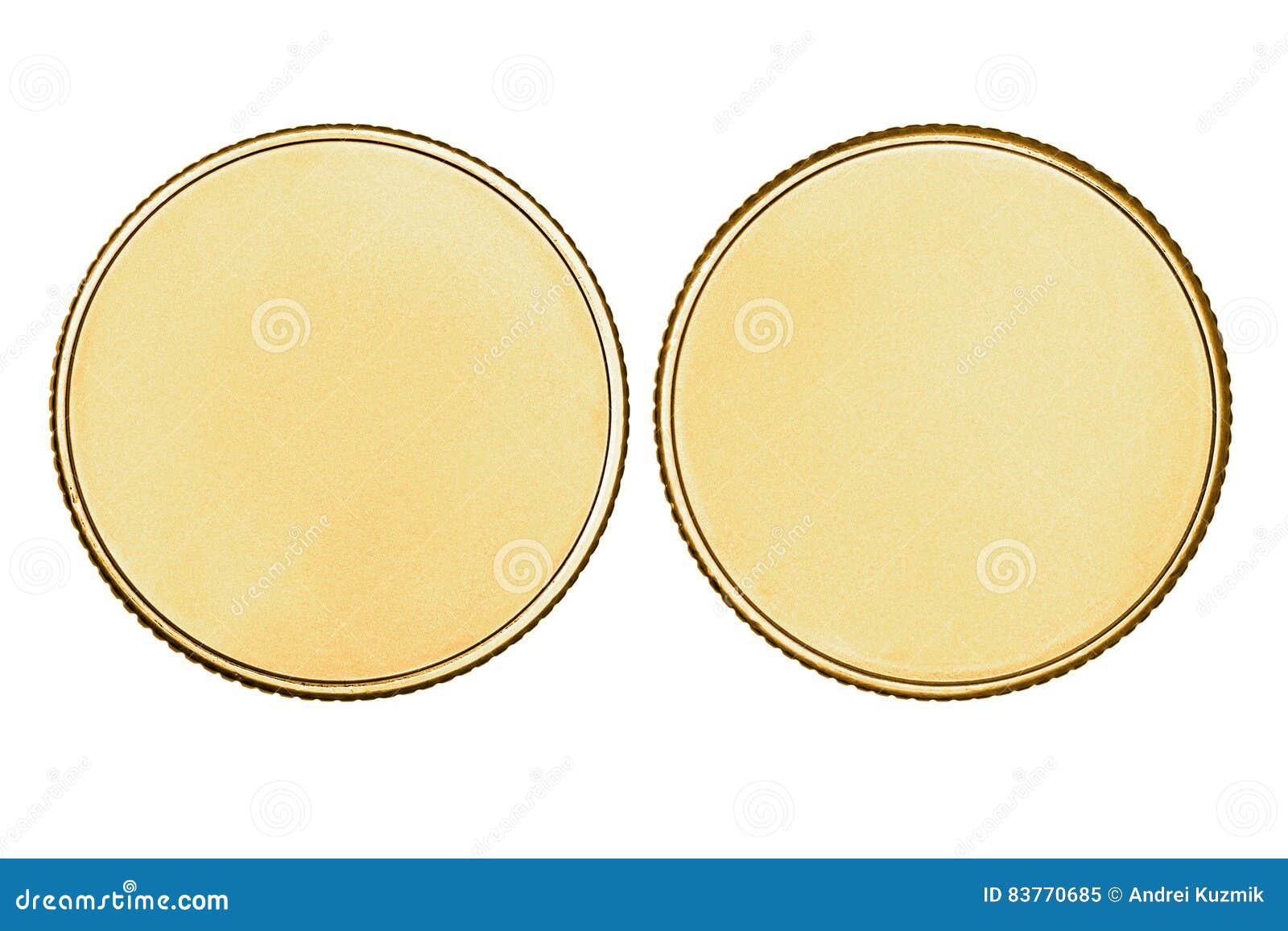 Empty gold coin stock image. Image of gold, cent, empty - 83770685