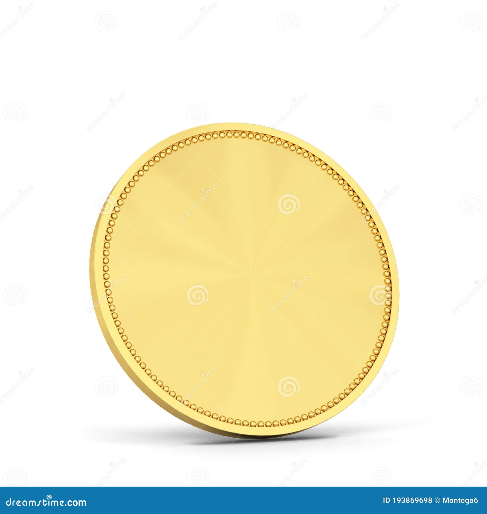 Empty golden coin stock illustration. Illustration of cash - 193869698
