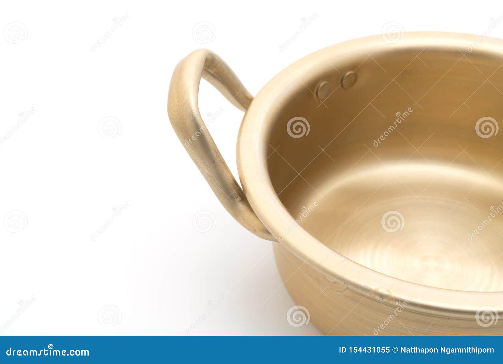 Empty Golden Pot in Korean Style Stock Image - Image of empty, gold ...
