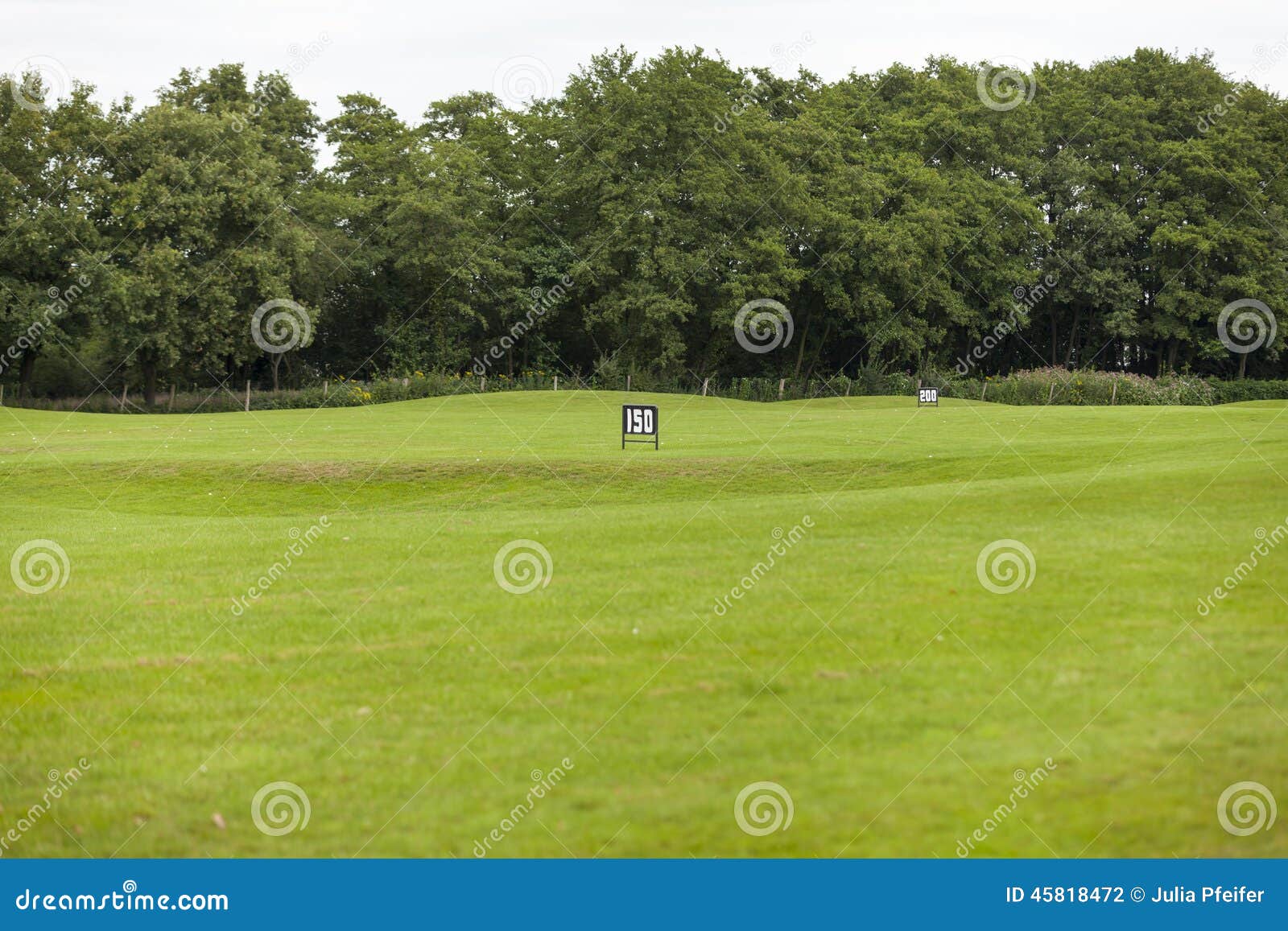 Empty Golf Ball Baskets at Driving Range Stock Photo - Image of healthy ...