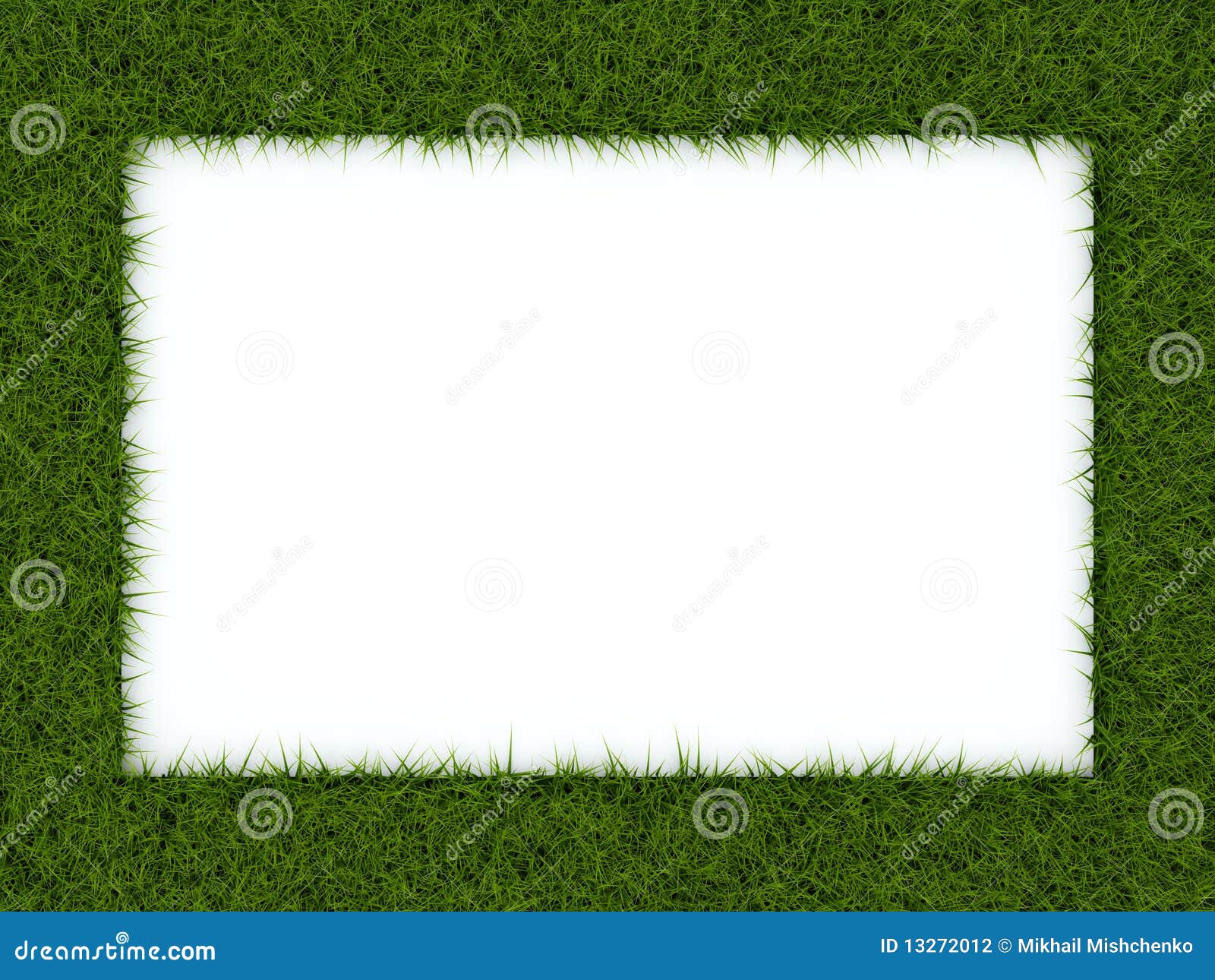 Empty grass frame stock illustration. Illustration of green - 13272012