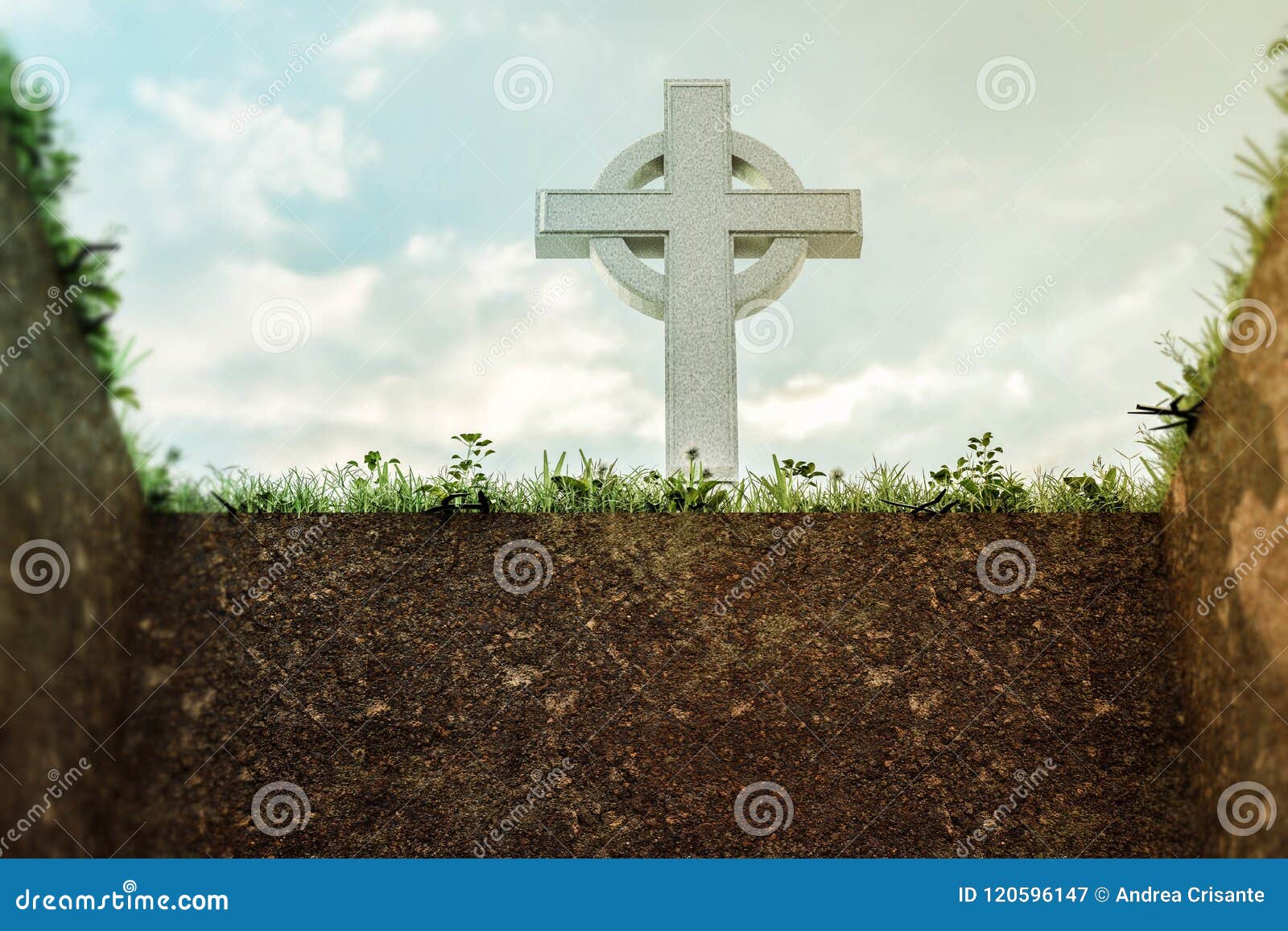 Empty Grave Stock Illustration | CartoonDealer.com #127104025