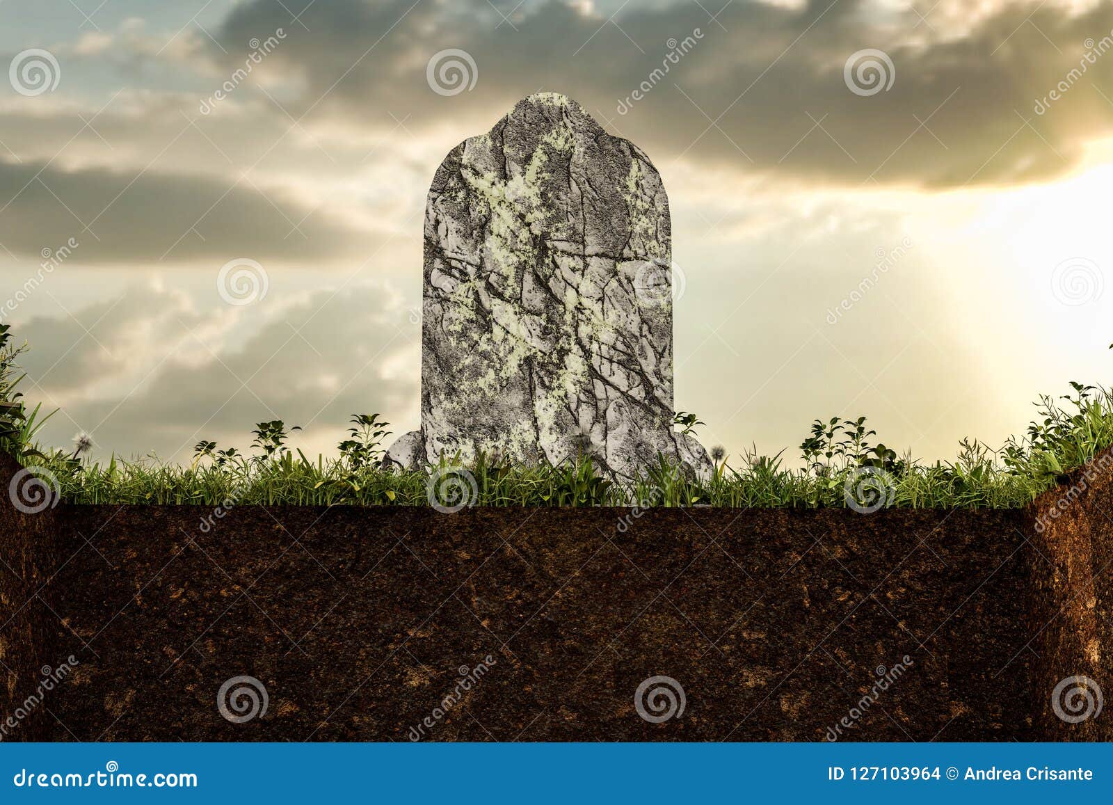 Empty grave stock photo. Image of funeral, cemetery - 127103964