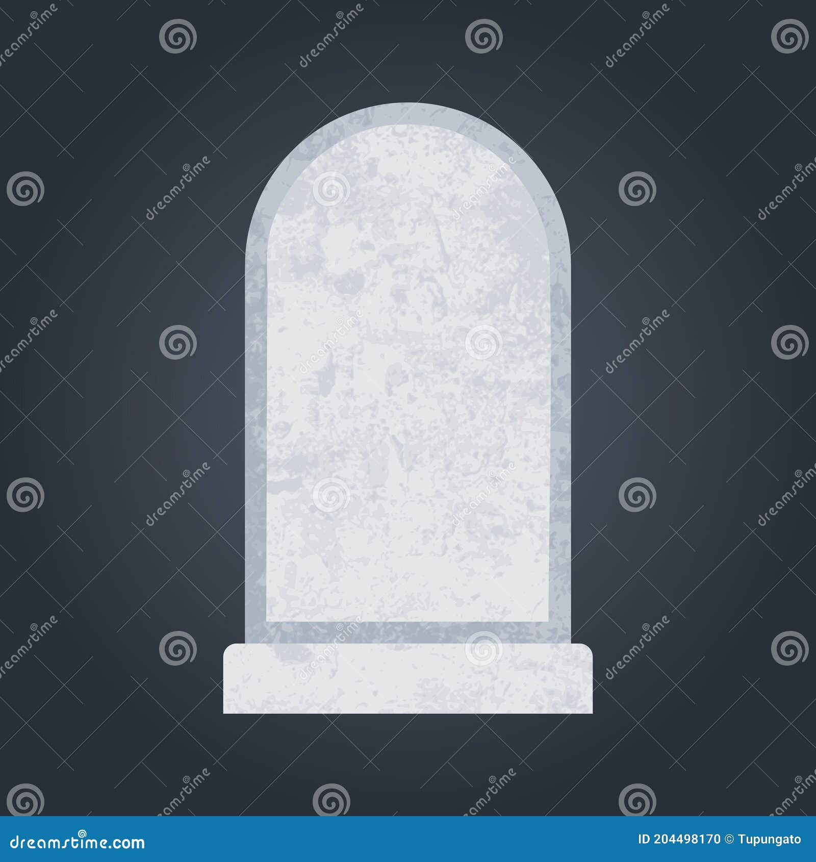 Empty Grave Stone Copyspace Stock Vector - Illustration of cemetery ...