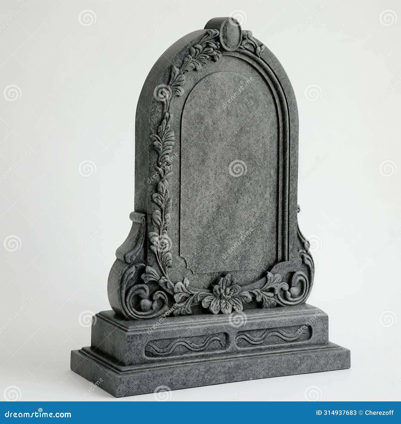 Blank Vintage Tombstone stock image. Image of bereavement - 314937683