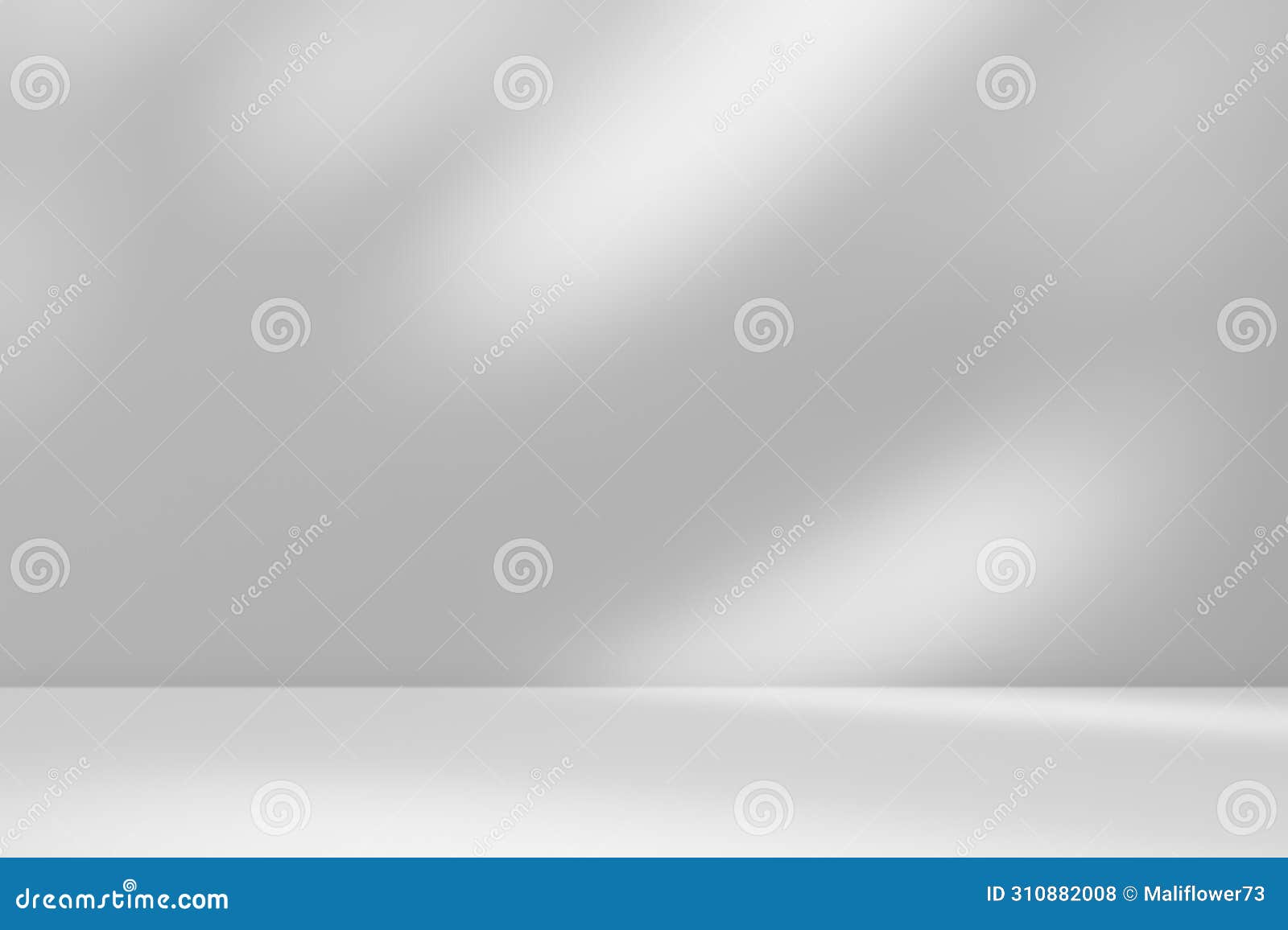 Empty Gray Room Studio with Shadow of Tree Leaves on the Wall and Floor ...