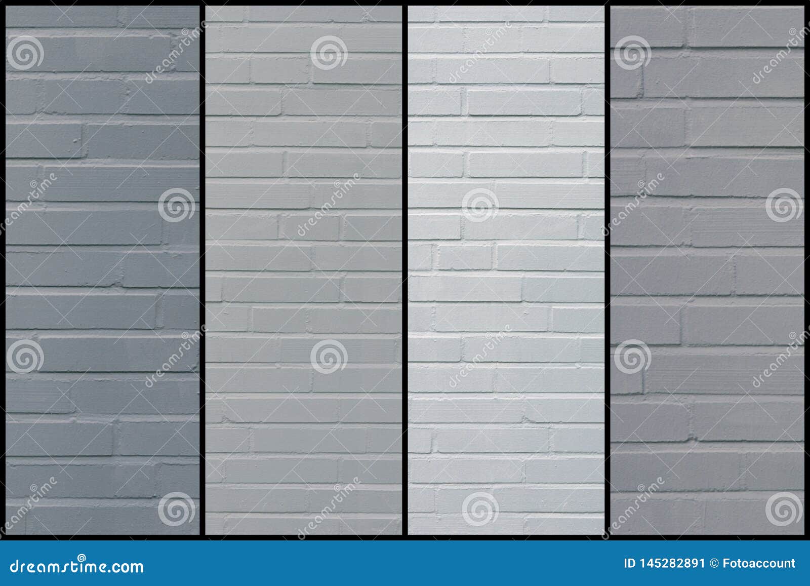 Empty Gray and White Brick Wall Collage - Textured Background Stock ...