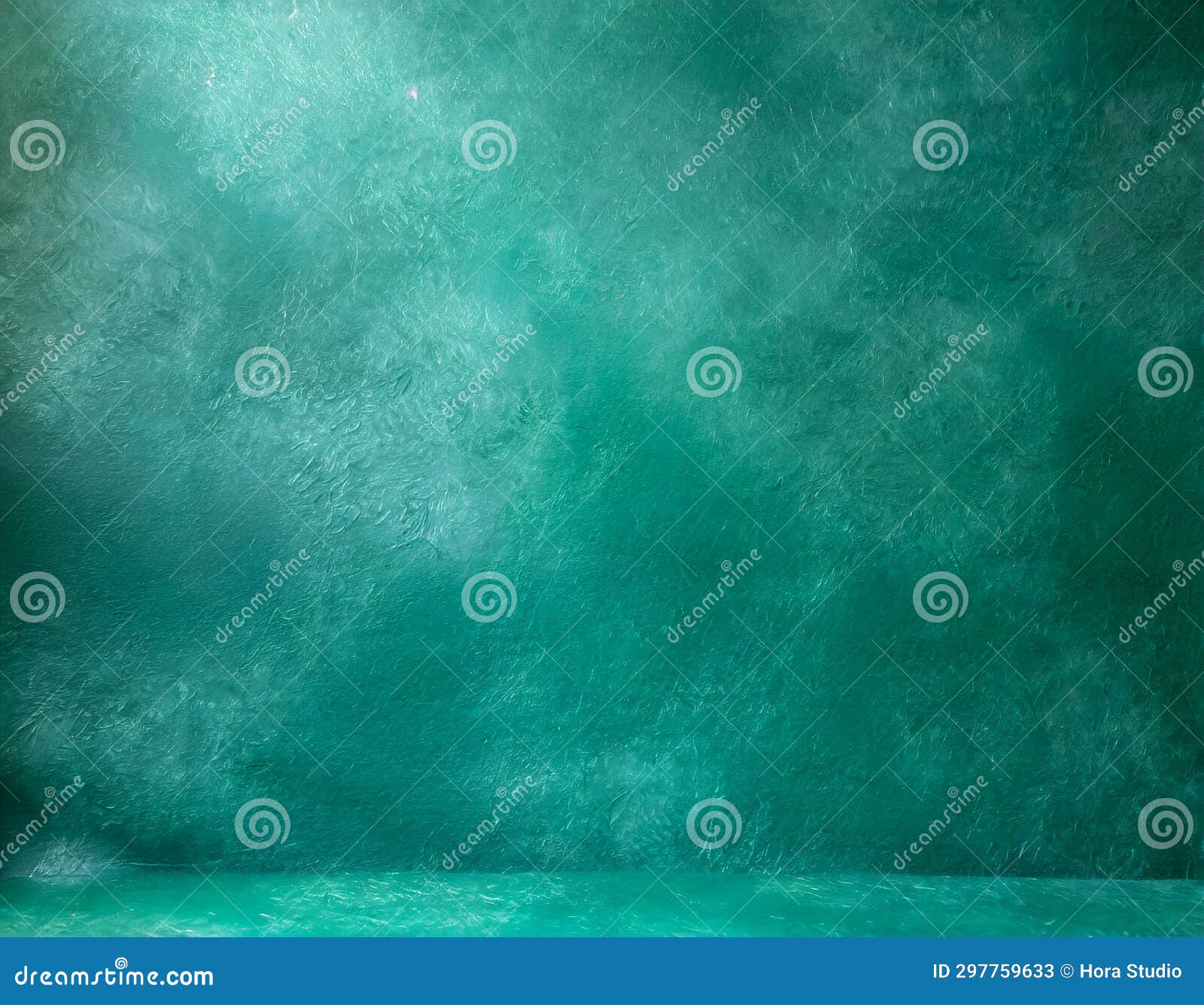 Empty Green Background with Concrete Texture Stock Illustration ...