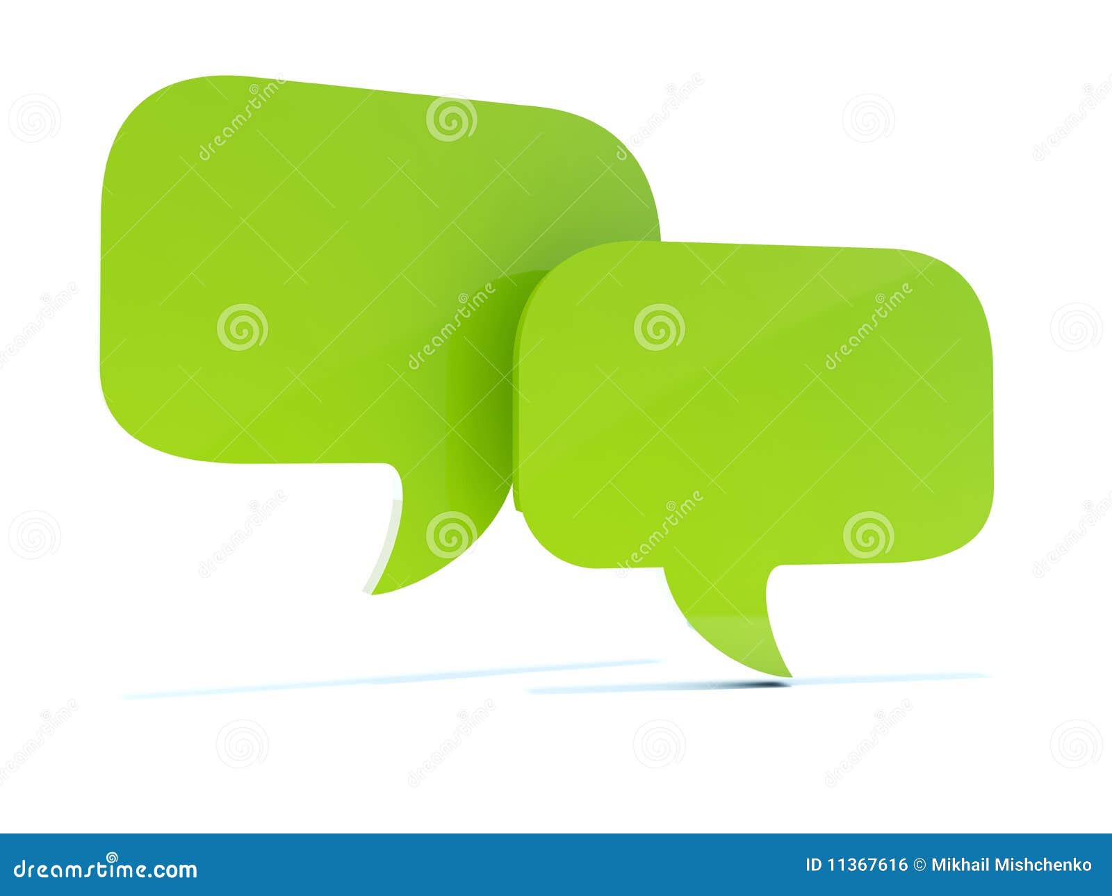 Empty green chat boxes stock illustration. Illustration of text - 11367616