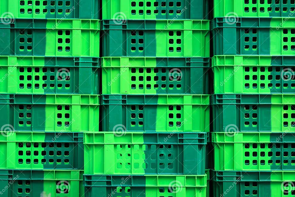 Empty green crate stock image. Image of storage, light - 49857249