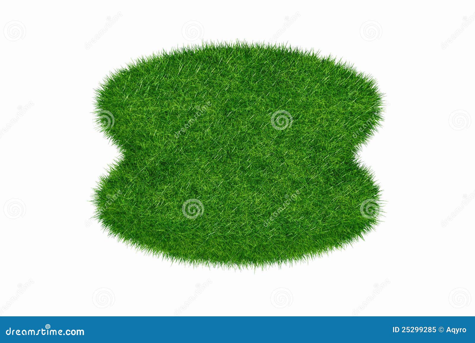 Empty Green Grass Round Blank Stock Illustration - Illustration of ...