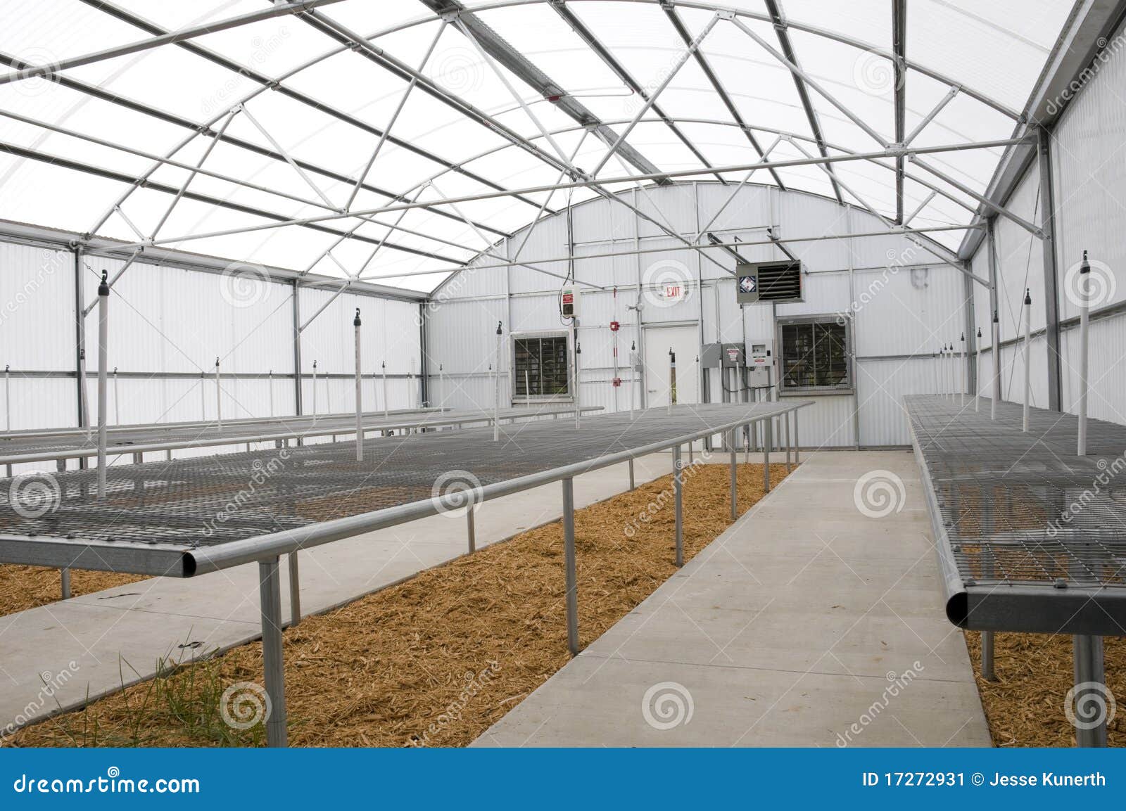 Empty Green House stock image. Image of mulch, empty - 17272931