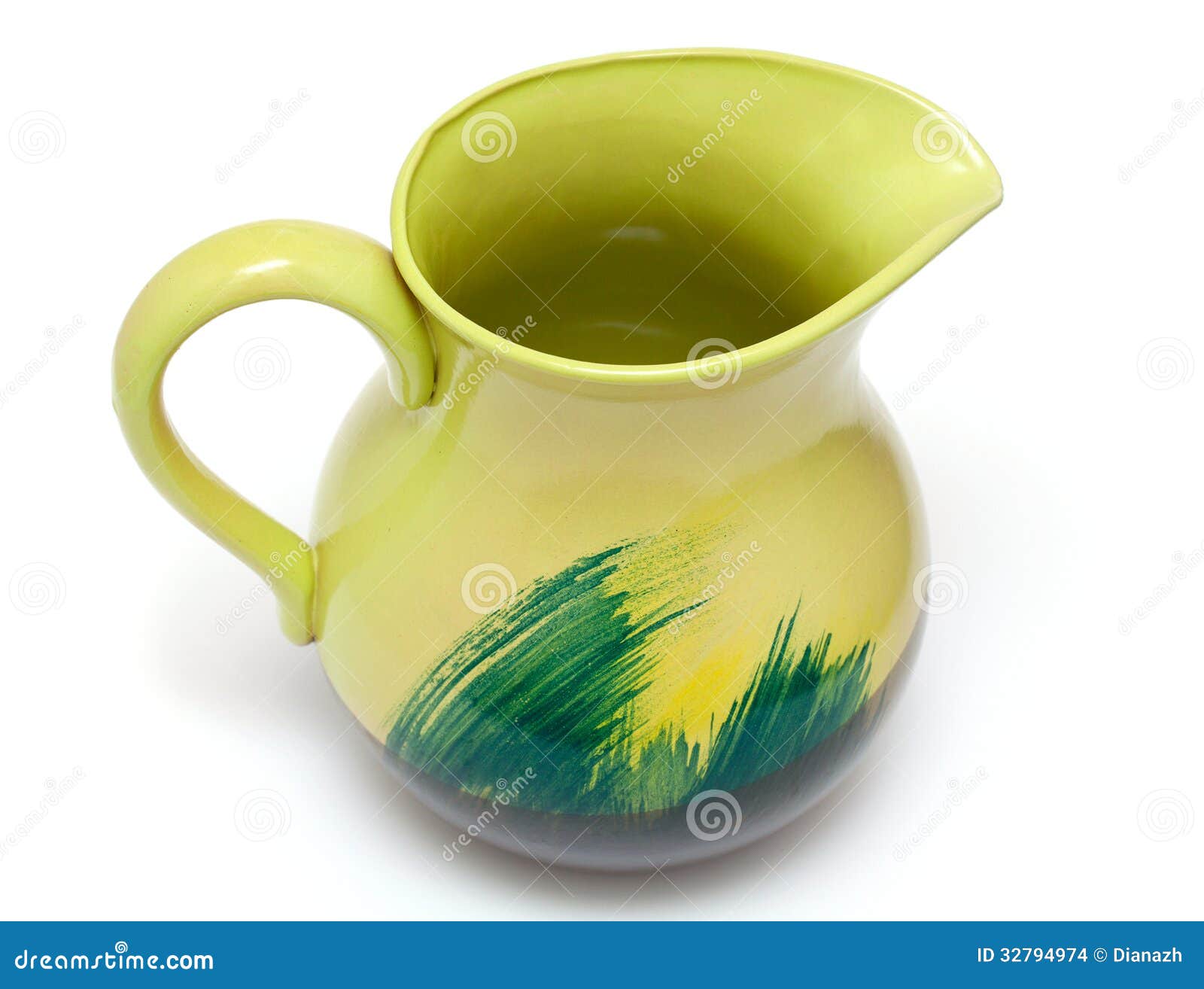 Empty green pitcher stock photo. Image of china, beverage - 32794974