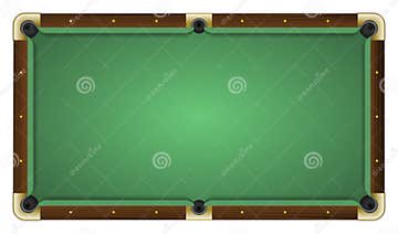 Empty green pool table stock vector. Illustration of number - 65635113