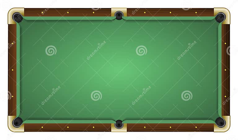 Empty green pool table stock vector. Illustration of number - 65635113