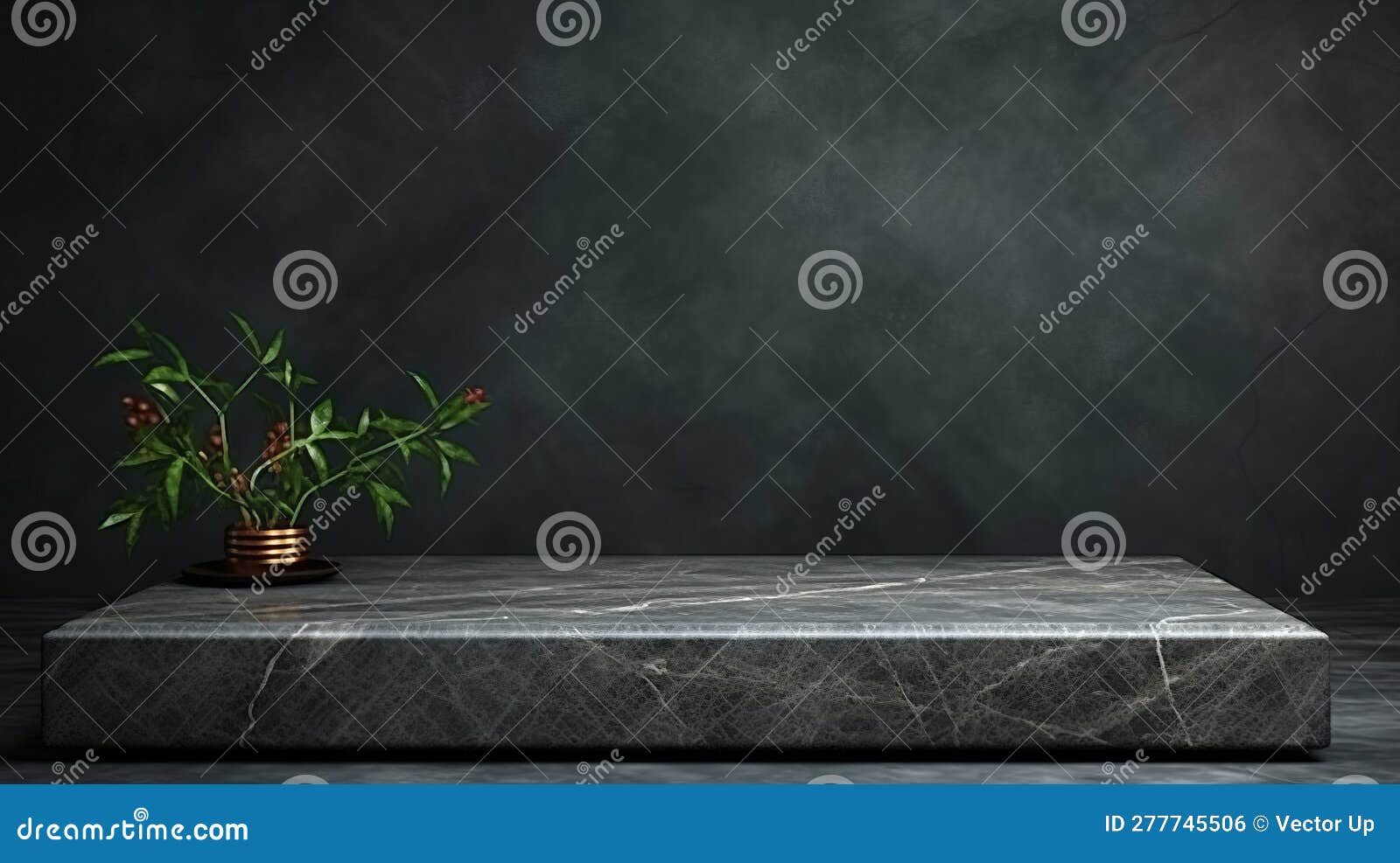 Empty Grey Marble Tabletop with Dark Stone Background. Generative AI ...