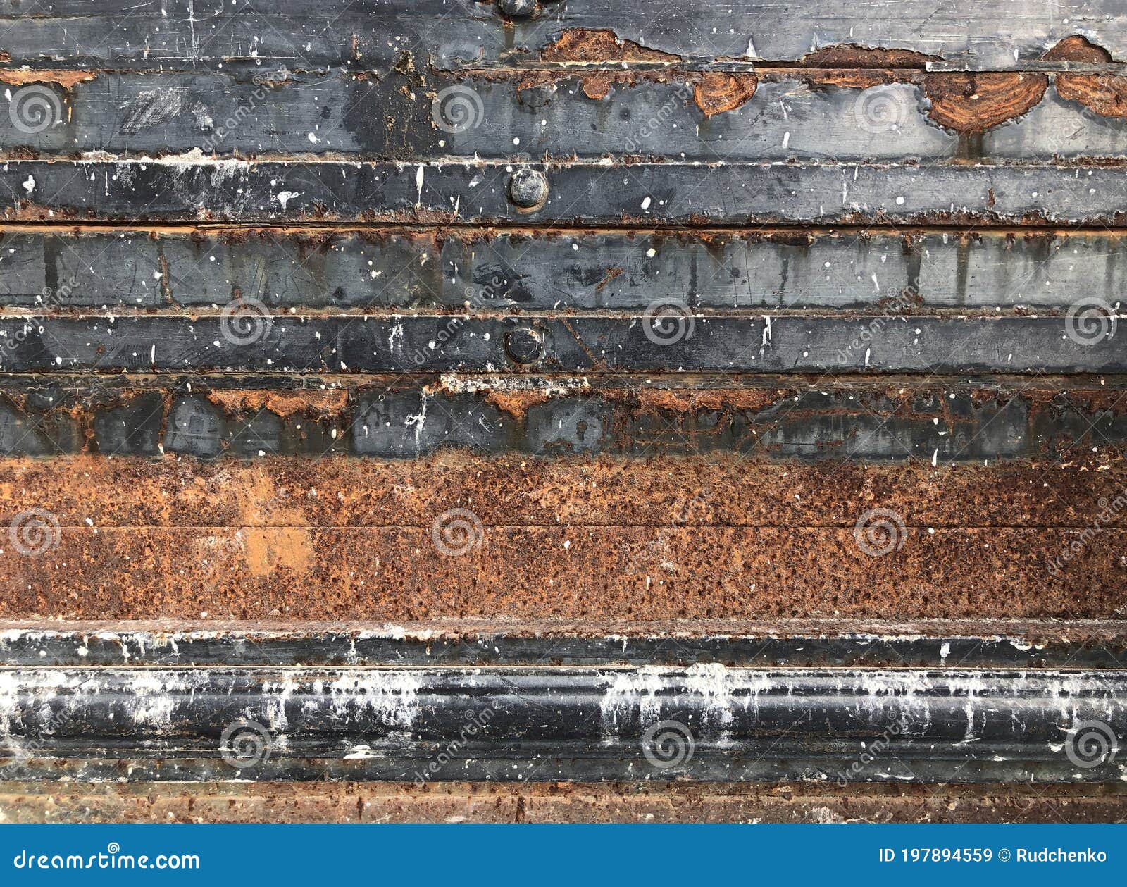 Empty Grunge Dirty Rust Texture Wall. Abstract Horizontal Background ...
