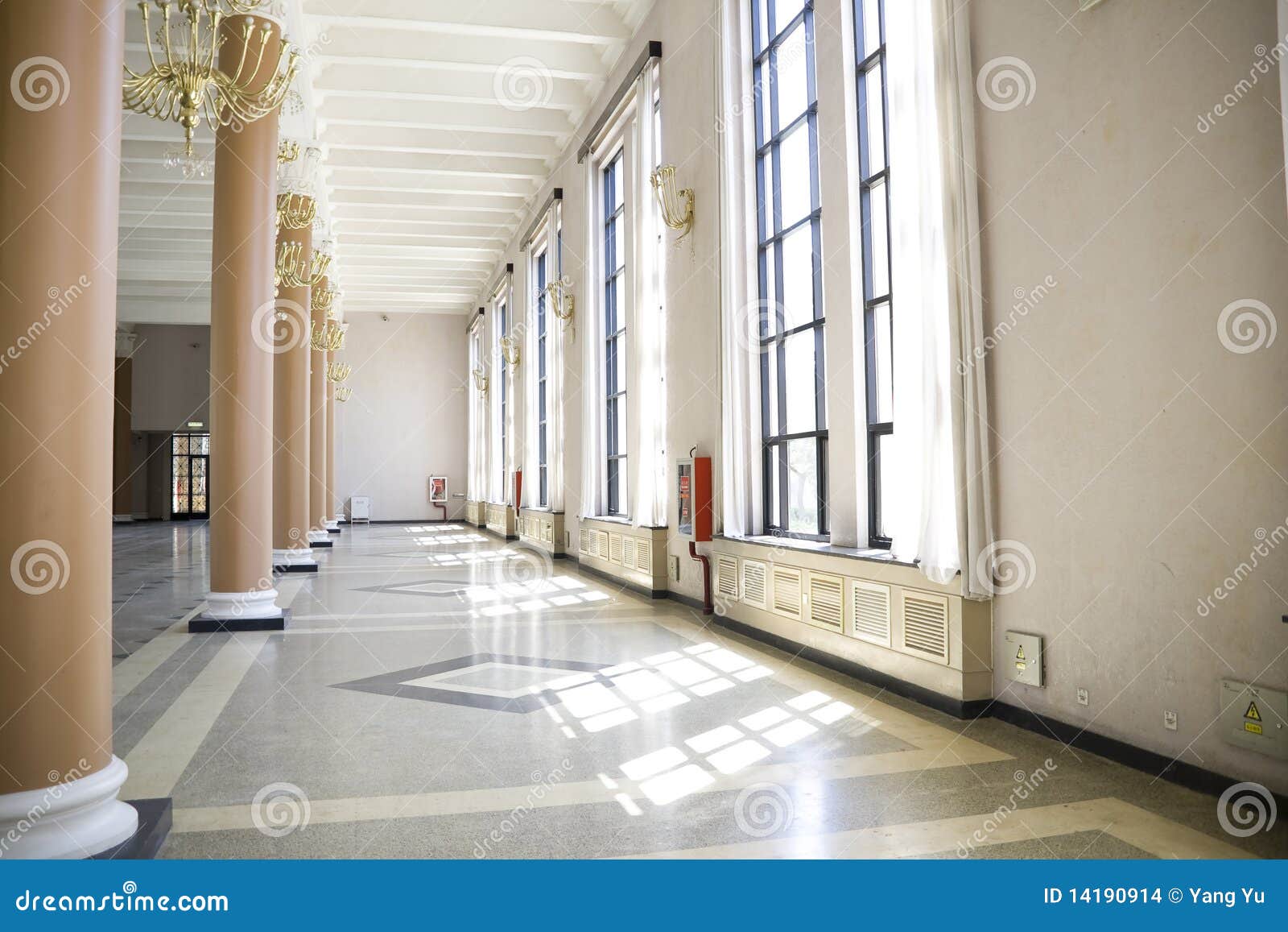 Empty hall stock photo. Image of empty, column, open - 14190914