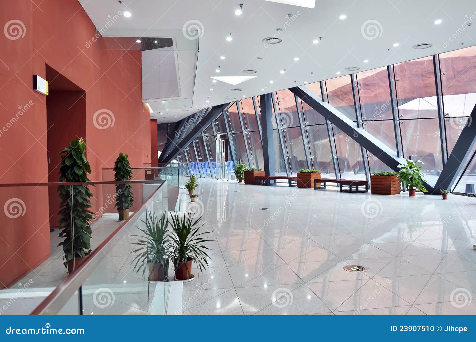 Empty hall stock photo. Image of structure, wall, stell - 23907510