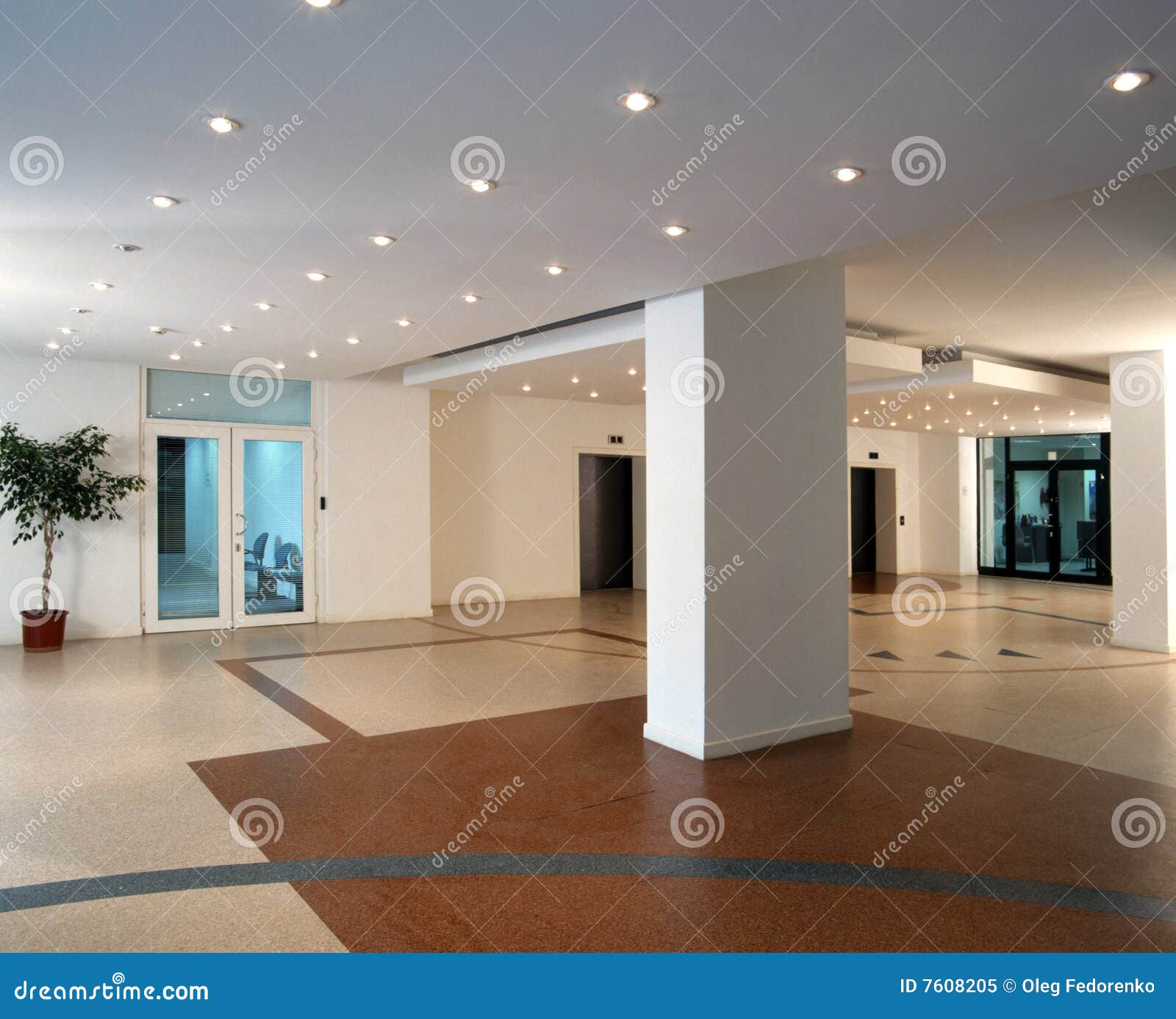 Empty hall stock image. Image of architecture, view, hall - 7608205