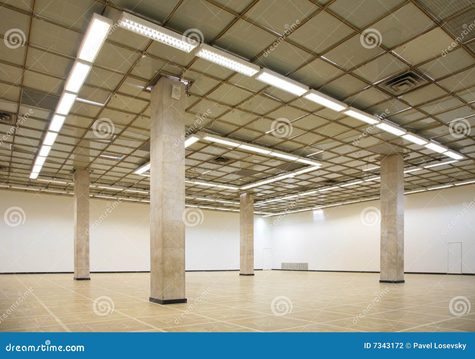 Empty hall with columns stock photo. Image of environmental - 7343172