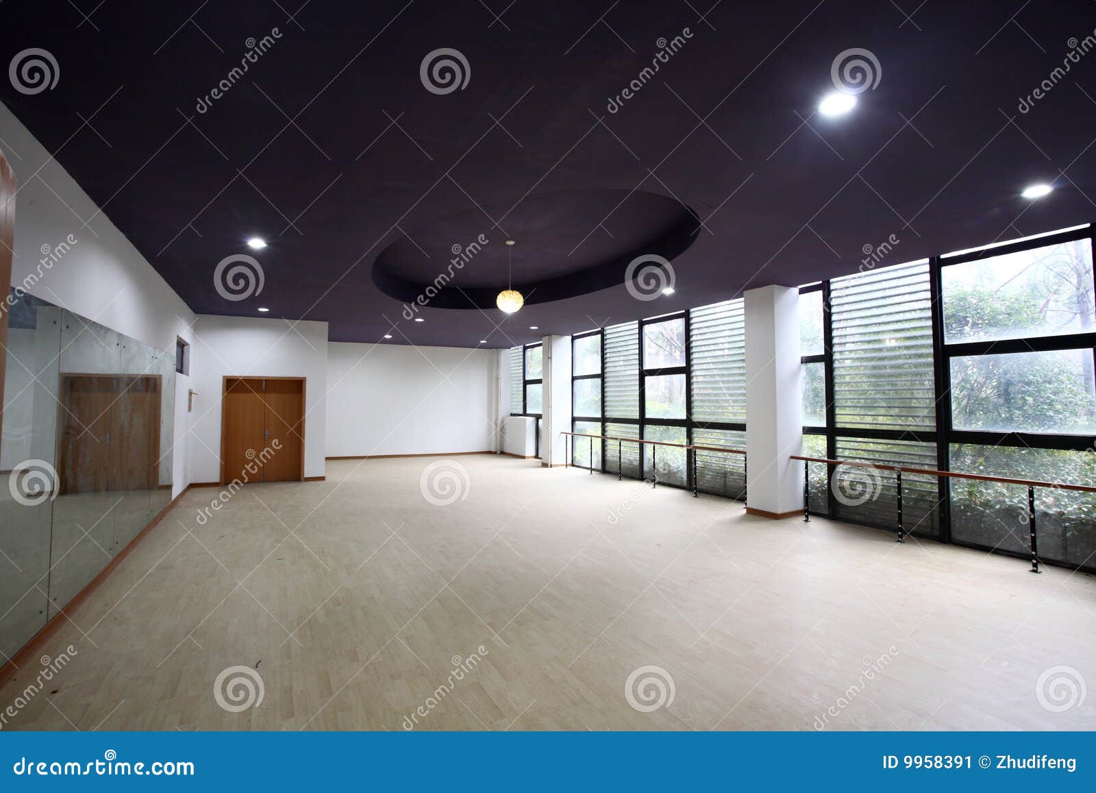 Empty hall interior stock image. Image of building, business - 9958391