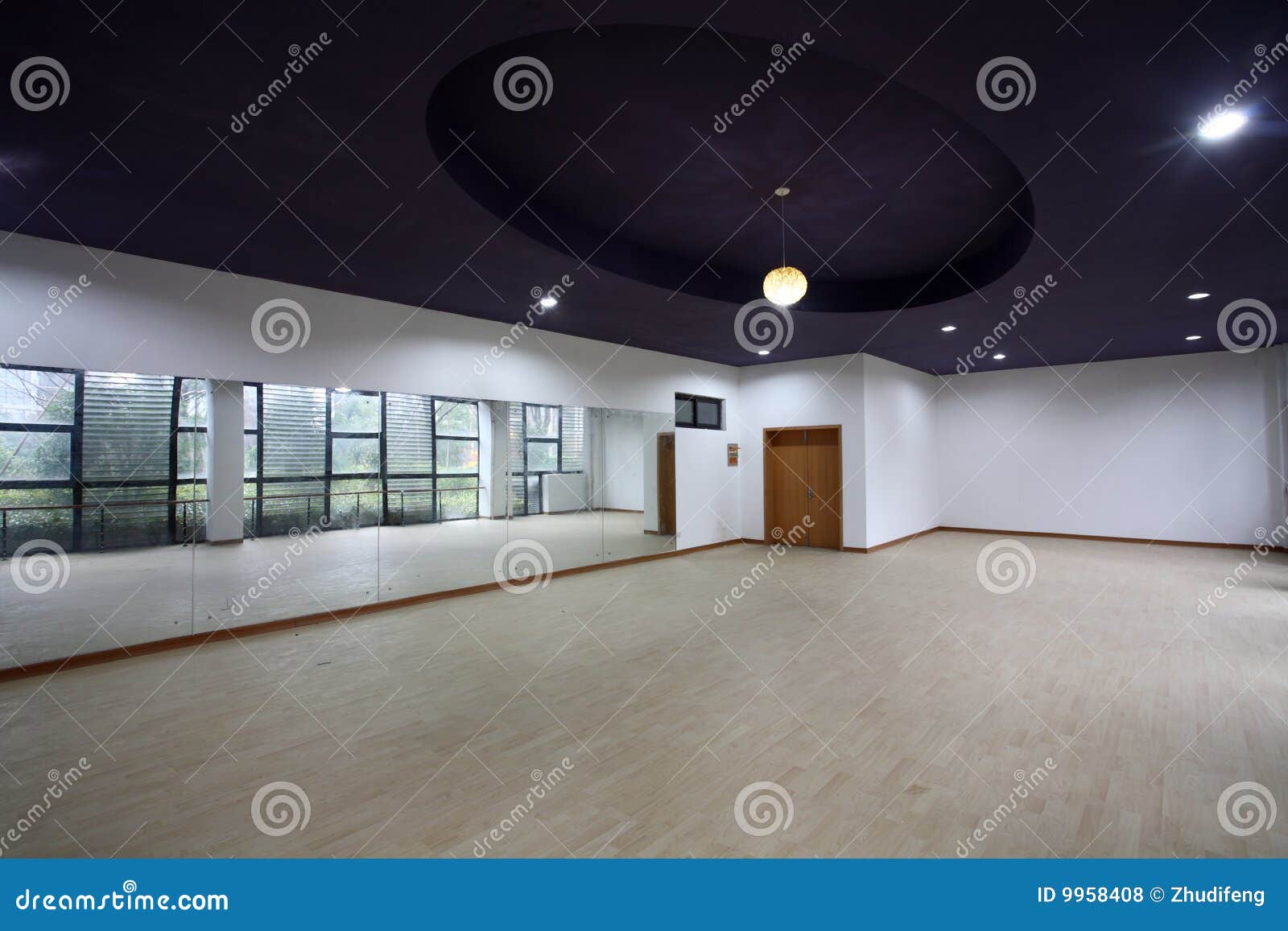 Empty hall interior stock photo. Image of dance, wall - 9958408