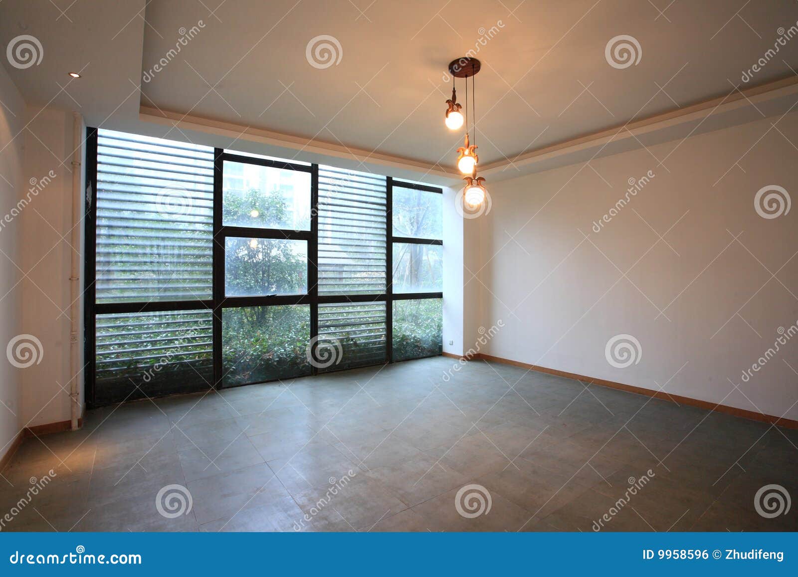 Empty hall interior stock photo. Image of window, house - 9958596