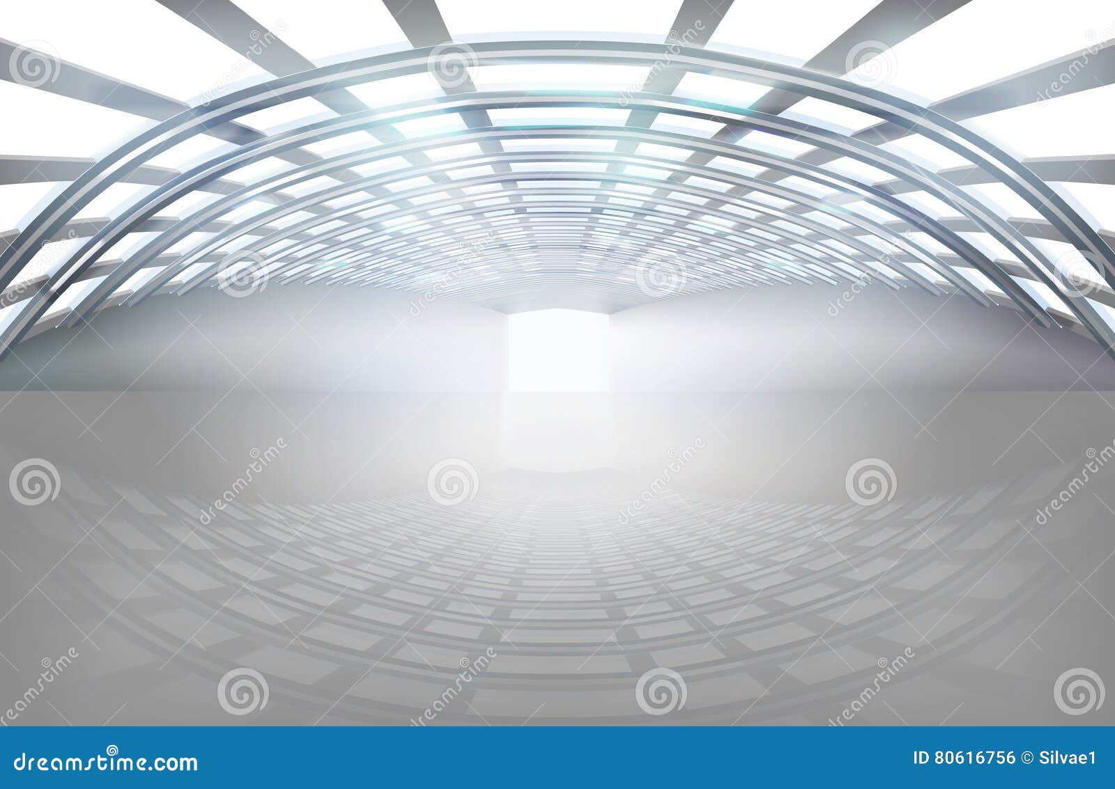 Empty Hall, Large Space. Vector Illustration. Stock Vector ...