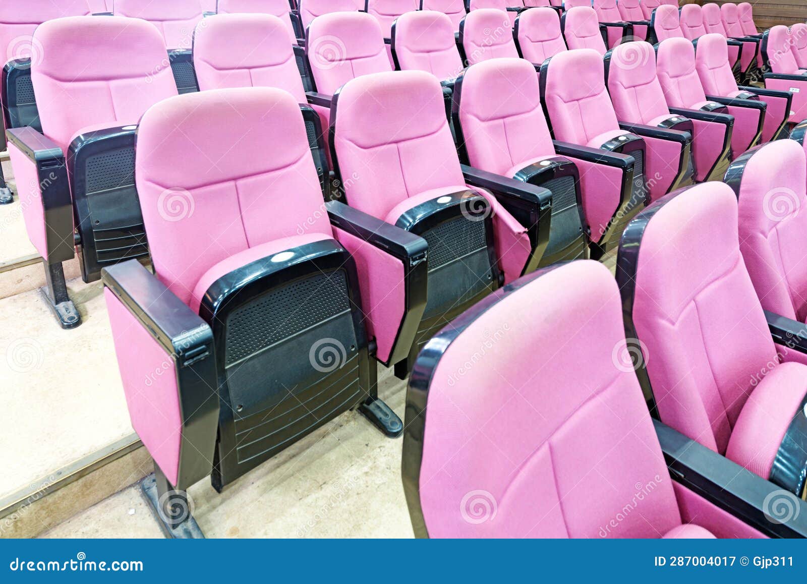 Empty Hall for Presentation with Armchairs Stock Image - Image of play ...