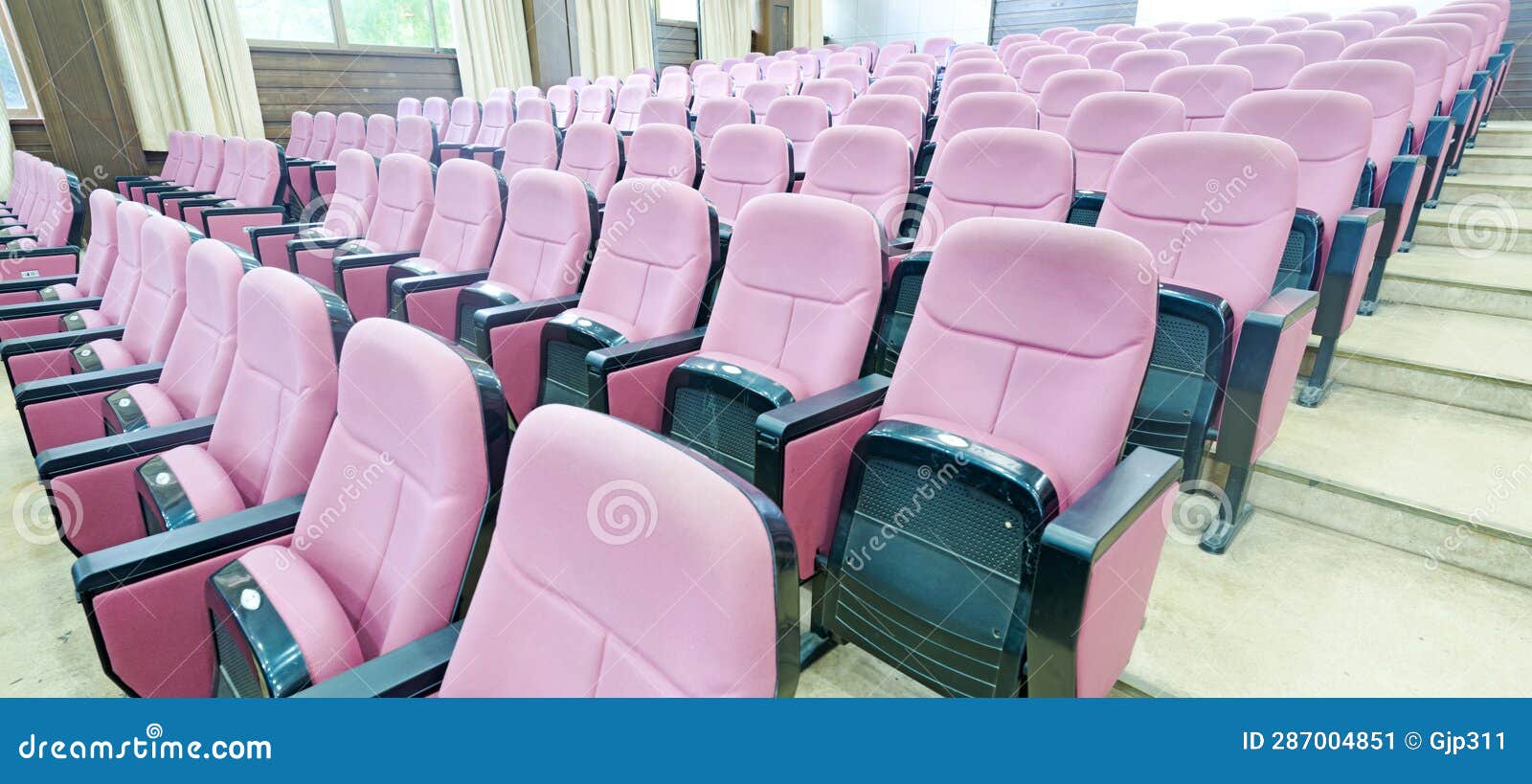 Empty Hall for Presentation with Armchairs Stock Image - Image of ...