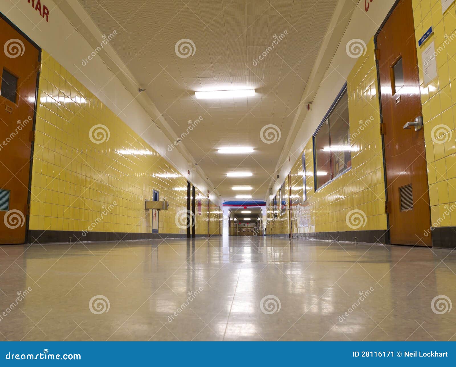 Empty Hall in School stock image. Image of school, academic - 28116171