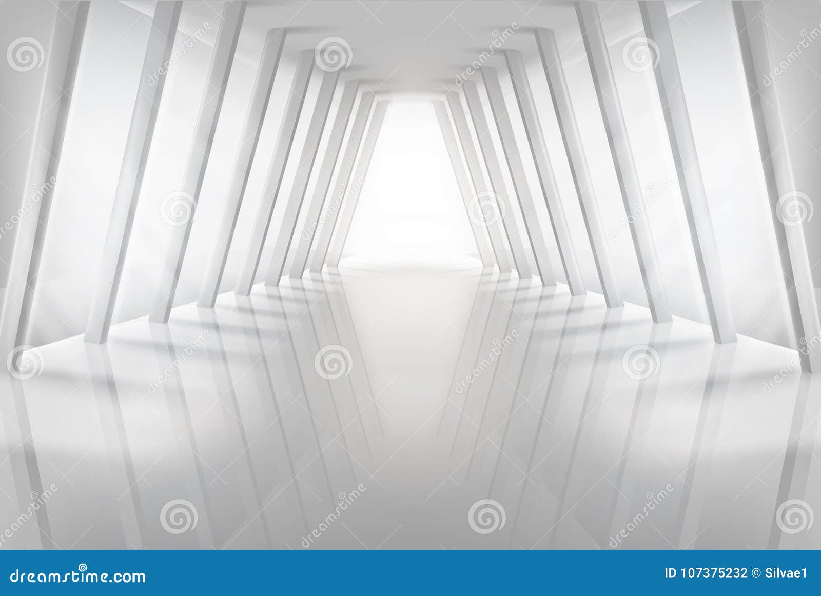 Empty Hall in Shopping Centre. Vector Illustration. Stock Vector ...