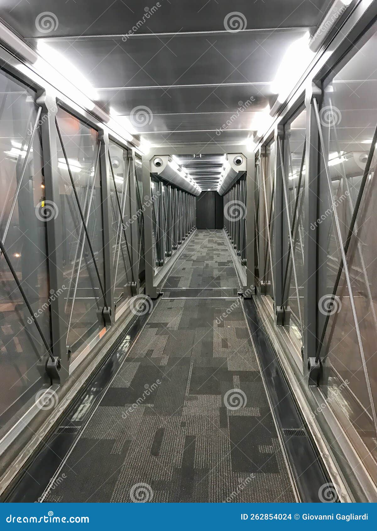 Empty Hallway To the Aircraft Entrance Stock Photo - Image of transport ...
