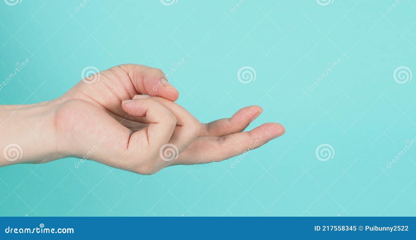 Empty Hand Holding or Catch Nothing Guesture on Green and Blue or Mint ...