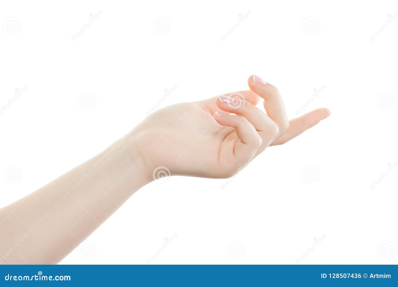 Empty Hand Isolated on White Background Stock Photo - Image of white ...