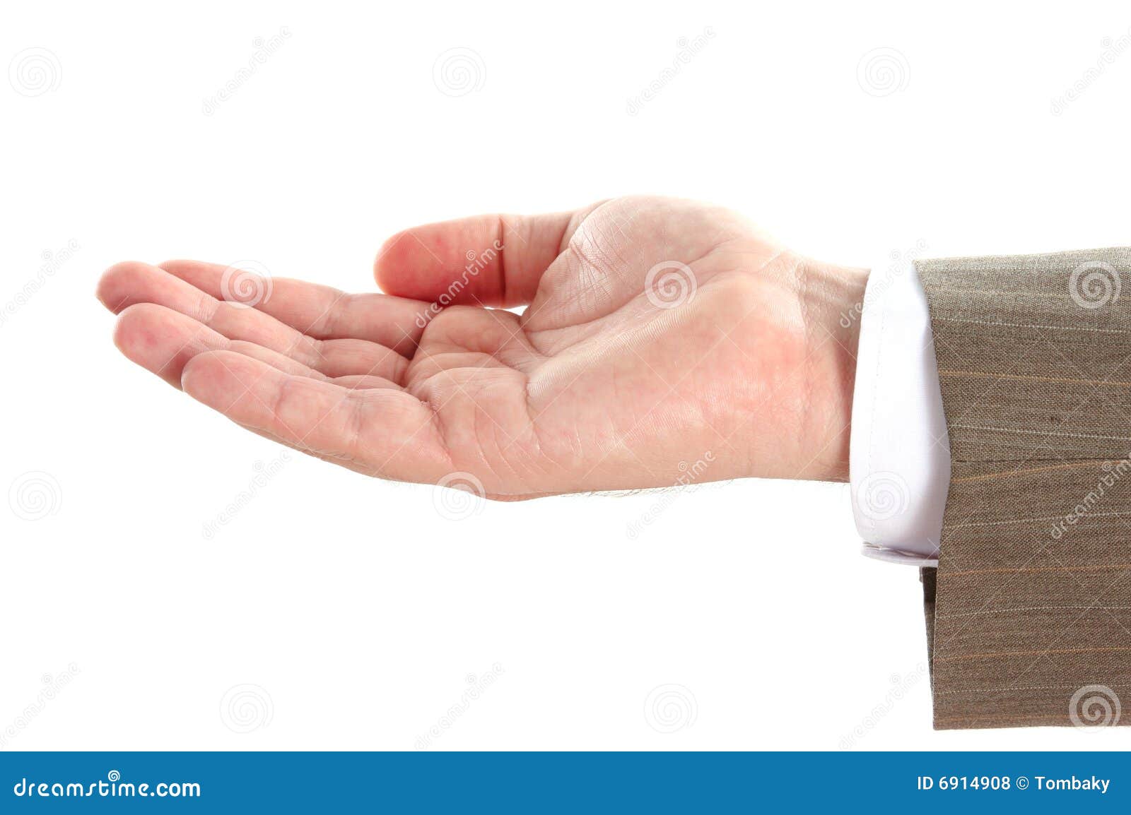 Empty Hand Isolated on White Background Stock Photo - Image of carrying ...