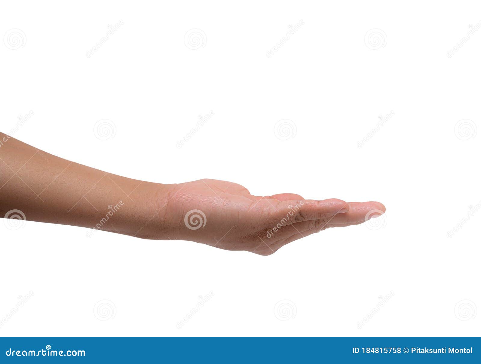 Empty Hand Isolated on White Background Stock Photo - Image of concept ...