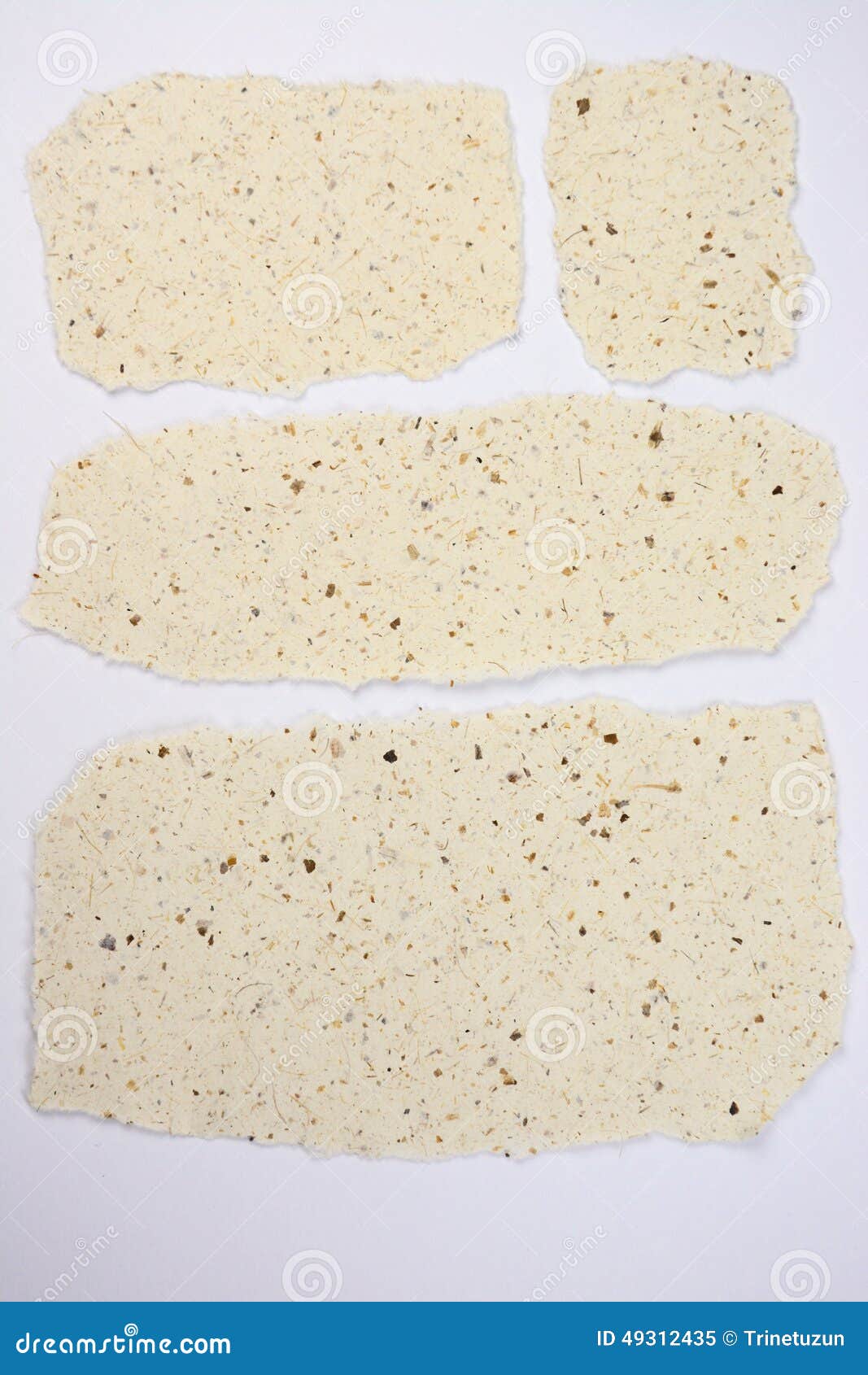 Empty Hand Made Scratch Pieces of Paper Stock Image - Image of ...