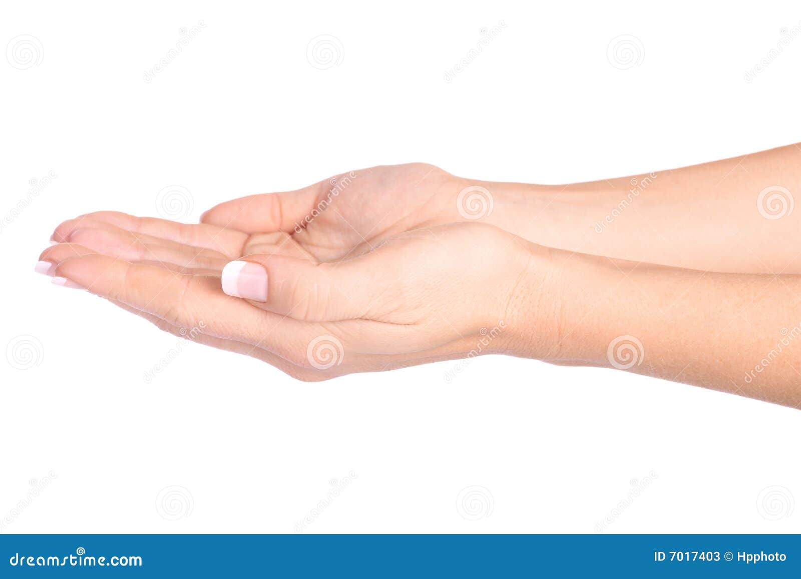 Empty Hands on the White Background Stock Image - Image of open, people ...