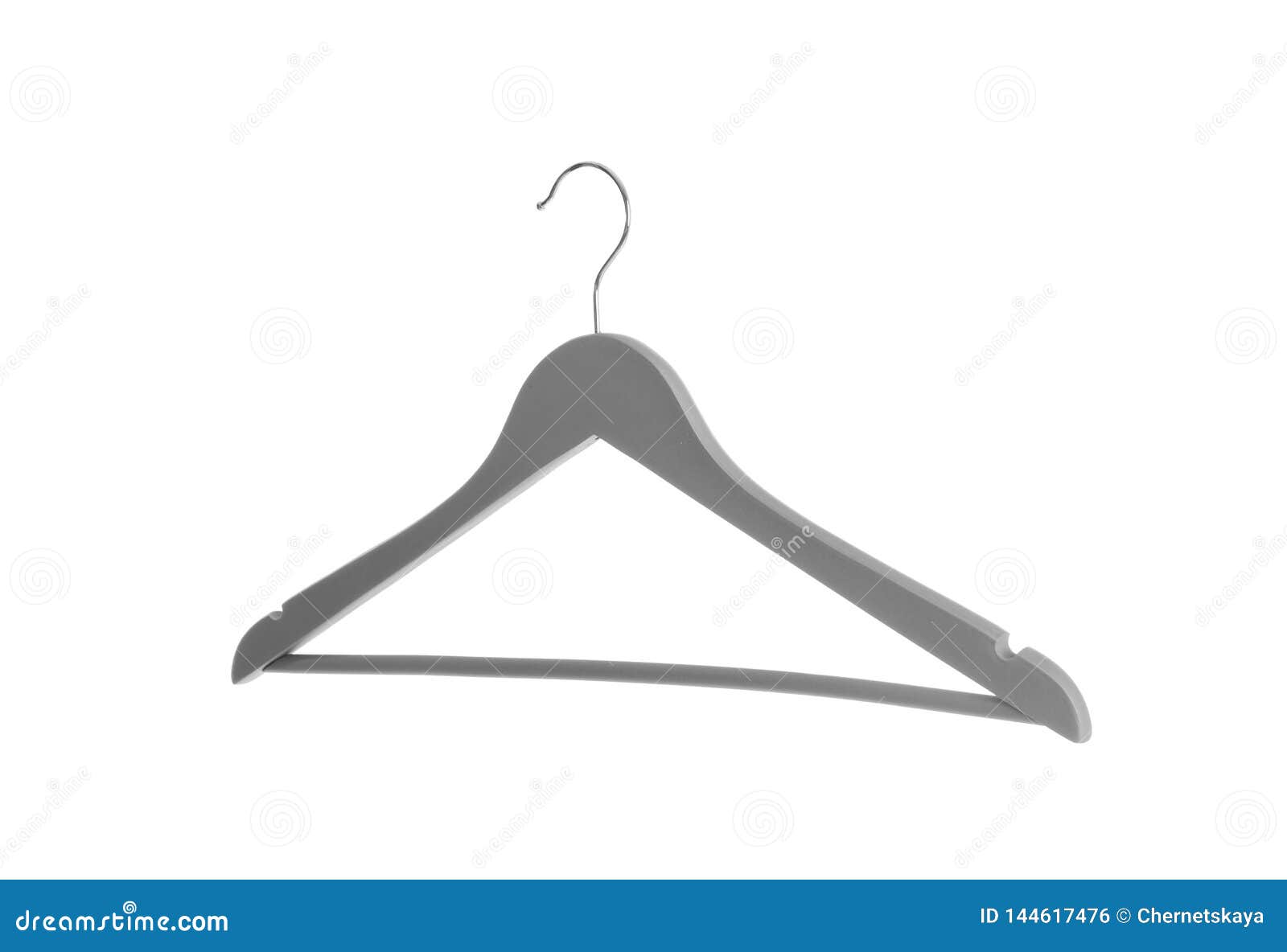 Empty Hanger on White Background. Stock Photo - Image of clothing ...