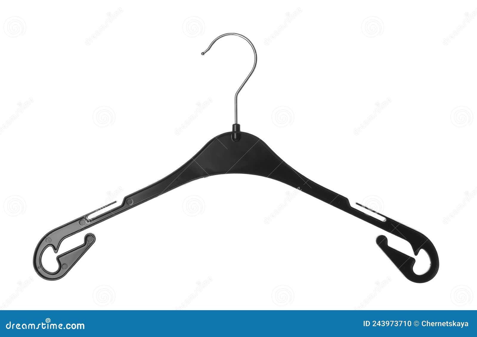 Empty Hanger on White Background. Wardrobe Accessory Stock Photo ...