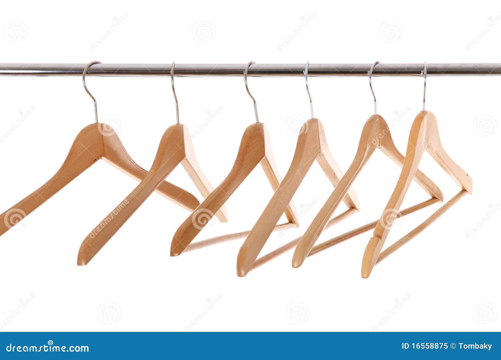 Empty hangers stock image. Image of cloth, hanger, store - 16558875