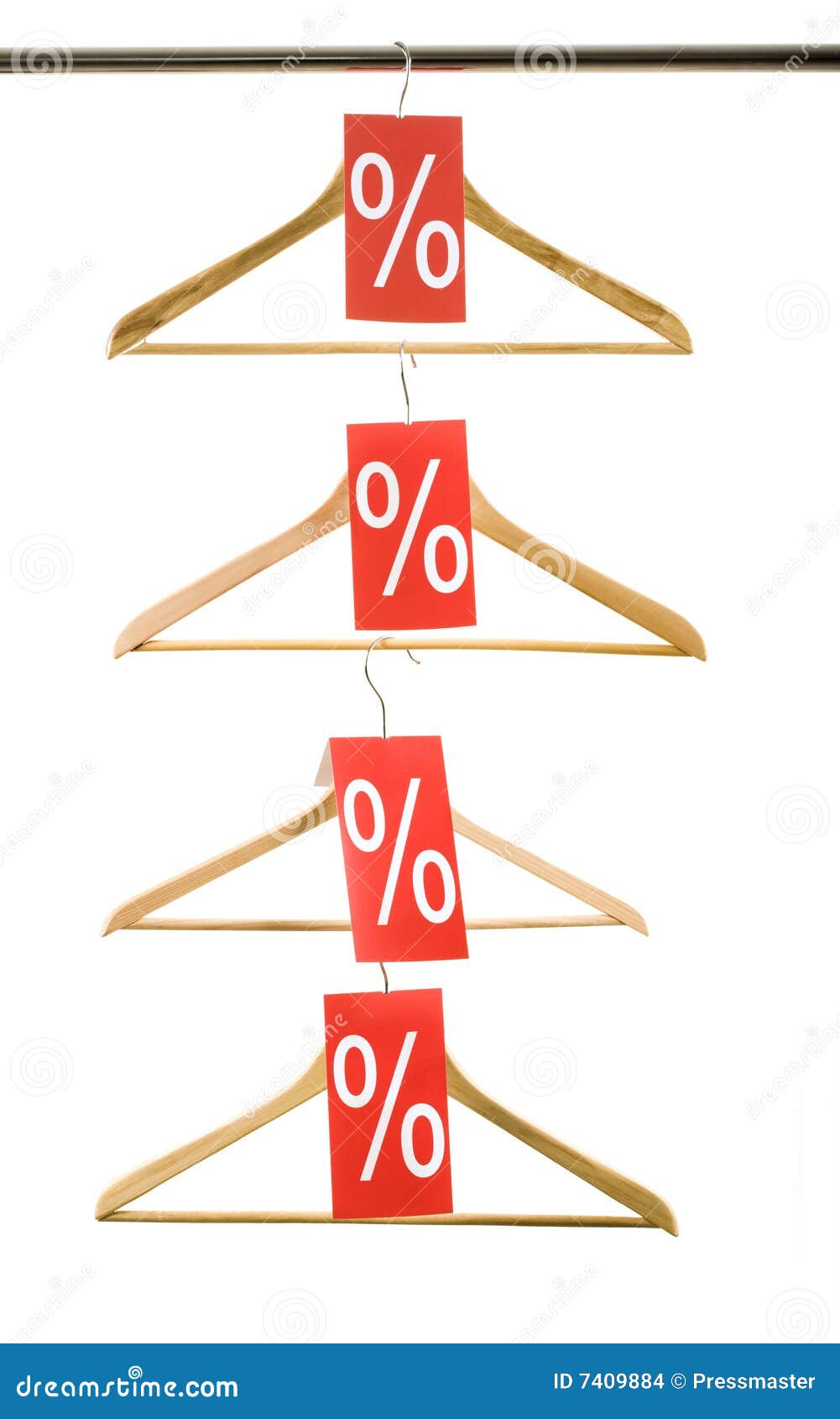Empty hangers stock photo. Image of market, promotional - 7409884