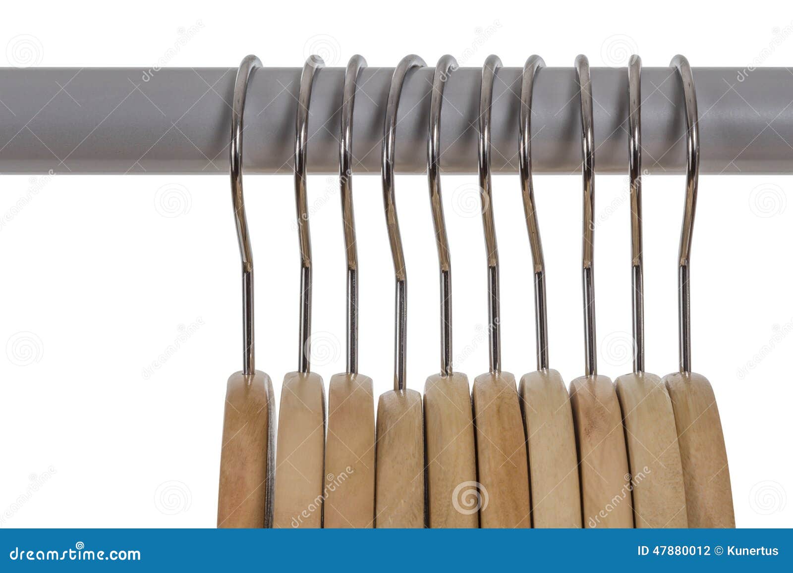 Empty Hangers or Rack stock photo. Image of closet, outfit - 47880012
