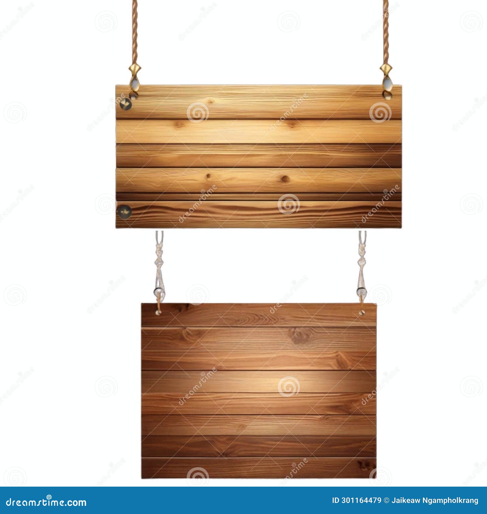 Empty Hanging Sign on White Background Stock Illustration ...