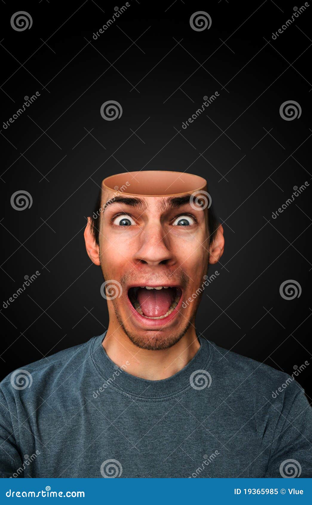 Empty Head stock image. Image of moron, crosseyed, creative - 19365985